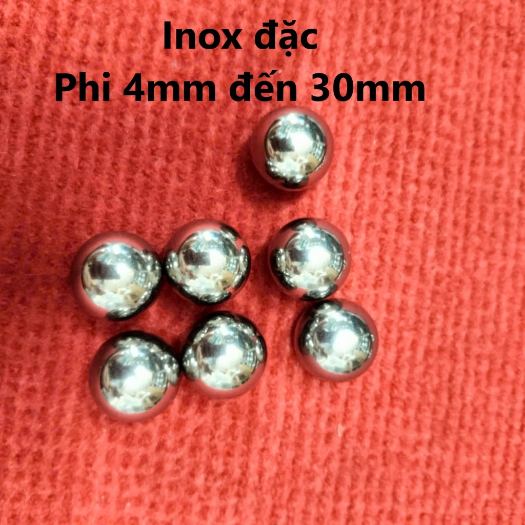 Bi inox 304 tròn (đặc), Quả cầu Inox 304, đường kính: 4mm - 20mm ...