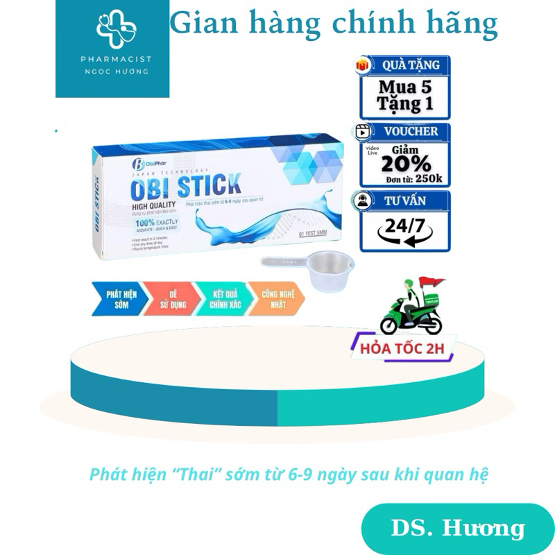 Que Thử Thai Obi Stick Nhật bản Chính Hãng , Độ Chính Xác 99%, Dễ Dùng ...