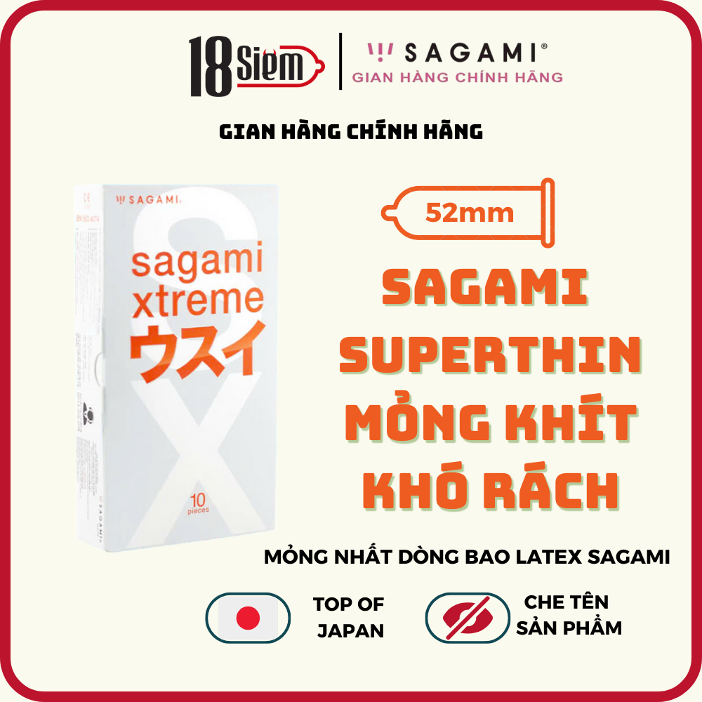 Bao Cao Su Siêu mỏng Sagami Xtreme Super Thin Nhật Bản - Hộp 10 bao | Shopee Việt Nam