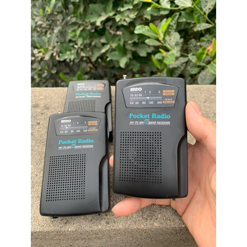Radio bãi Nhật ANDO RA-810 2 BAND FM AM, hàng lưu kho chưa sử dụng ...