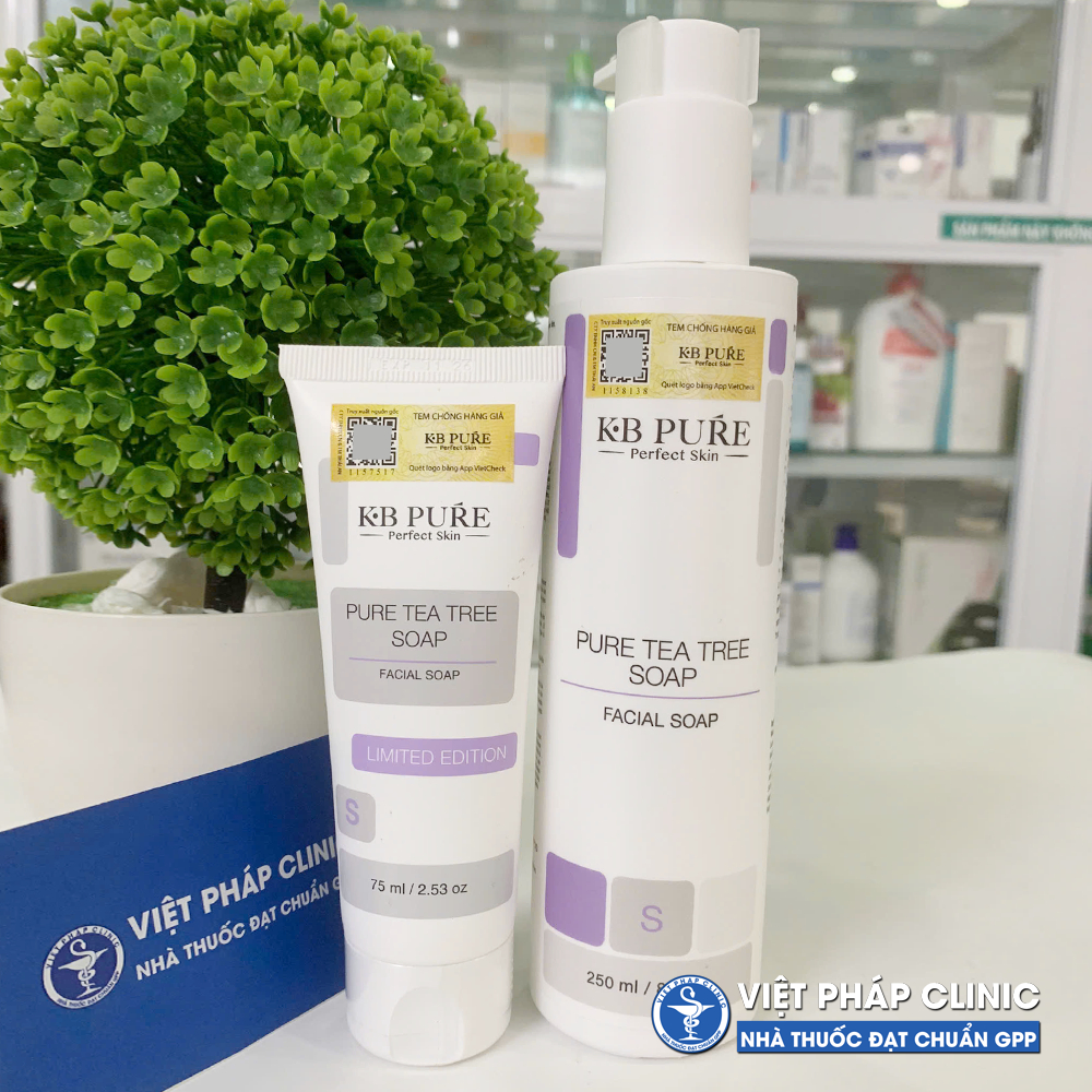 GEL RỬA MẶT TINH CHẤT TRÀM TRÀ - KB PURE TEA TREE SOAP 75ml 250ml giúp ...