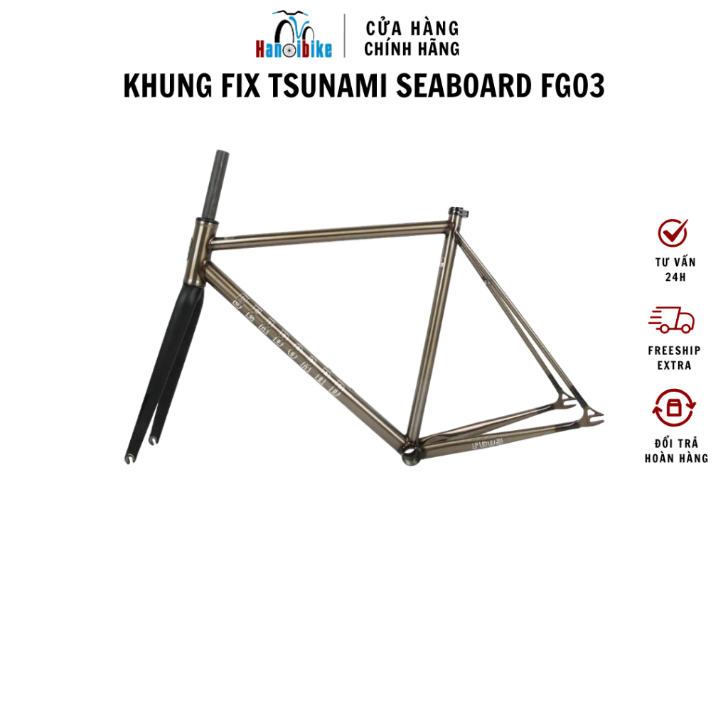 Khung xe đạp Fixed Gear Tsunami Seaboard FG03 | Shopee Việt Nam