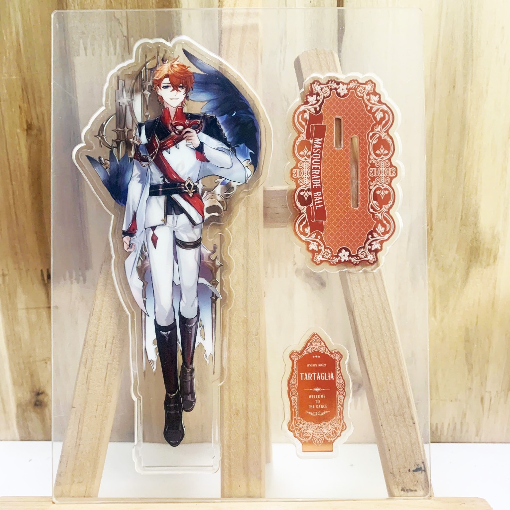 Standee nhựa acrylic postcard Tartaglia Childe set Vũ Hội Mặt Nạ ...
