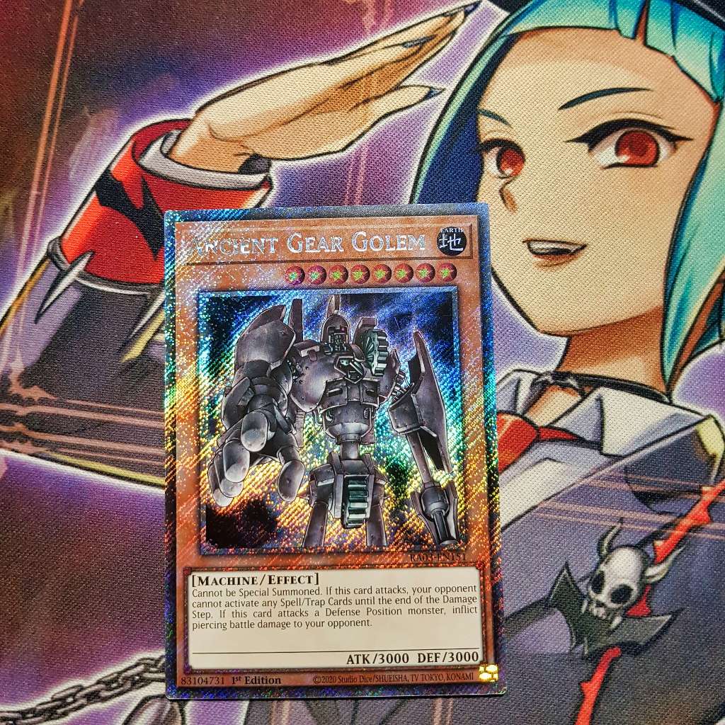 Thẻ bài Yugioh chính hãng | Ancient Gear Golem | RA03 Platinum Secret ...
