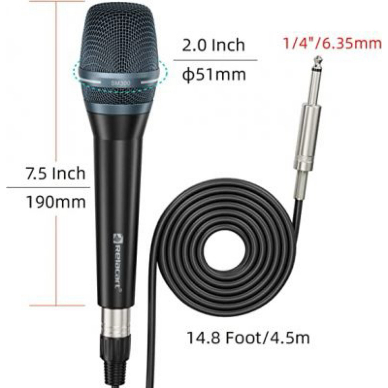 Micro có dây Relacart SM300 chính hãng - thu âm karaoke hay | Shopee ...