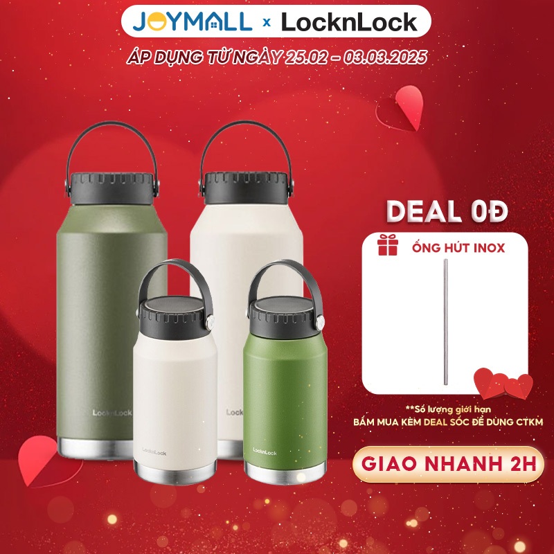 Bình Giữ Nhiệt LocknLock LHC4324 1L, Hàng Chính Hãng, Thép Không Gỉ 304 ...