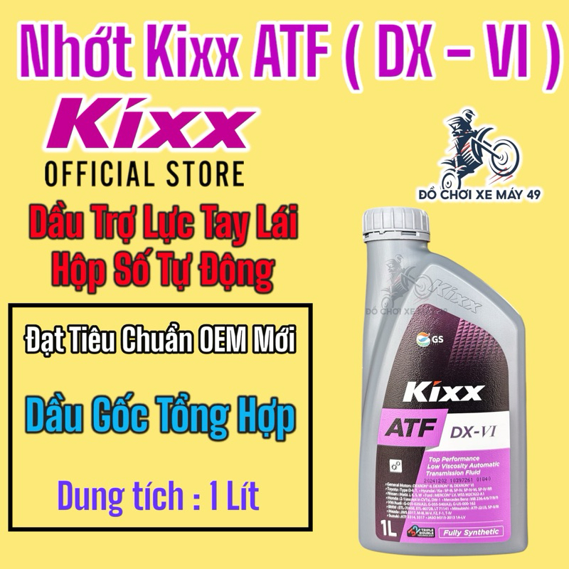 Nhớt Hộp Số Tự Động KIXX ATF DX VI 1 Lít - Trợ Lực Tay Lái >>> | Shopee Việt Nam