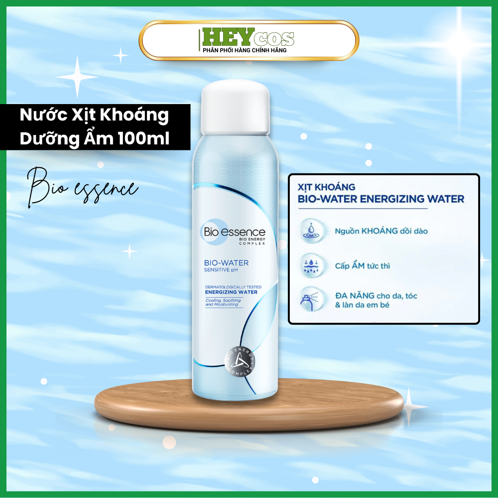 [Hoả Tốc] Xịt Khoáng Bio-Water Vitamin B5 Bio-Essence 100ml + Tặng minisize 30ml - Dưỡng Ẩm Dịu ...