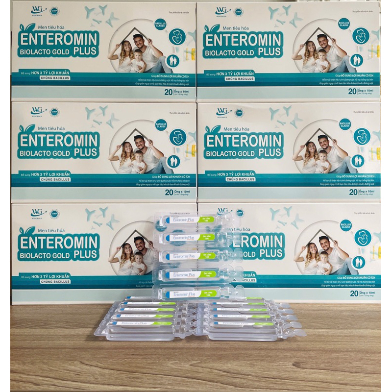 MEN TIÊU HÓA ENTEROMIN PLUS XANH NHẠT. BỔ SUNG HƠN 3 TỶ LỢI KHUẨN. HỖ ...