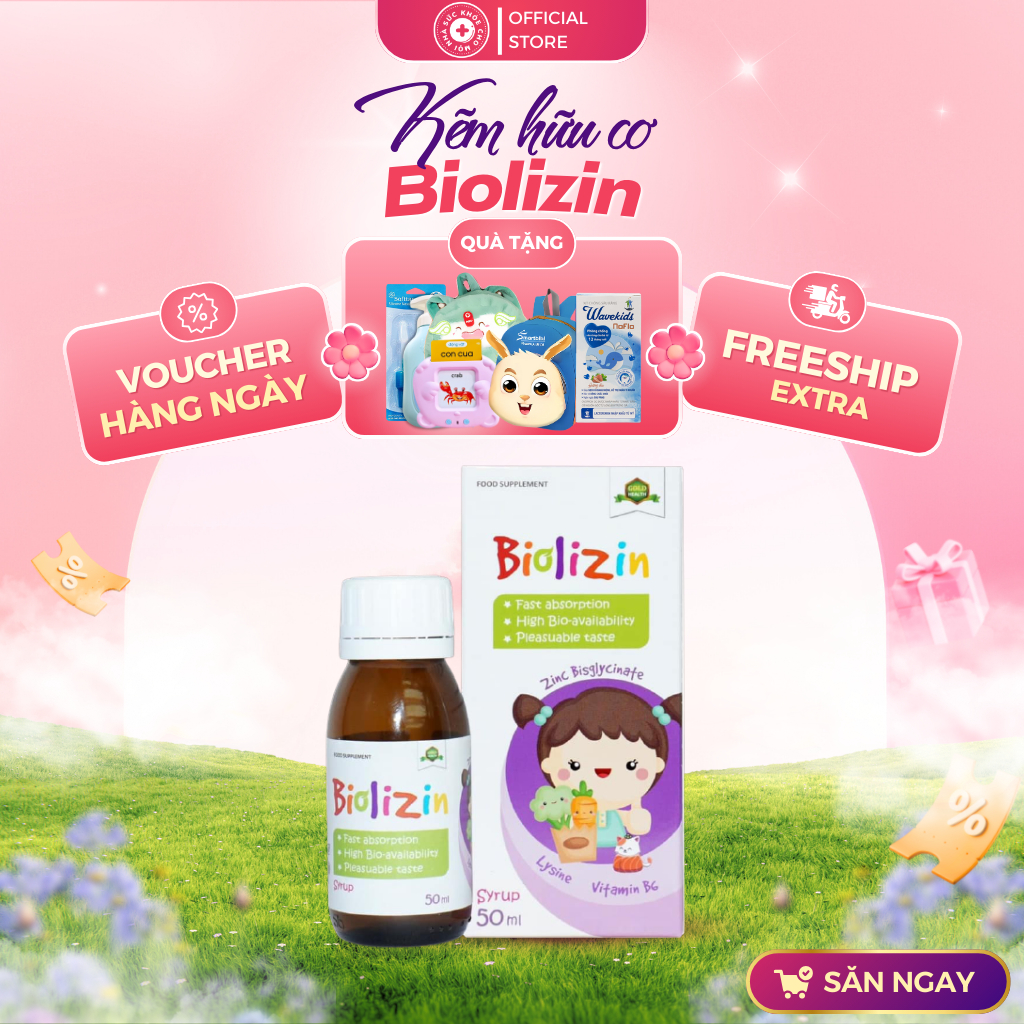 Biolizin Kẽm Hữu Cơ Lysine B6 Giúp Bé Ăn Ngon Tăng Đề Kháng Bổ Sung Kẽm ...