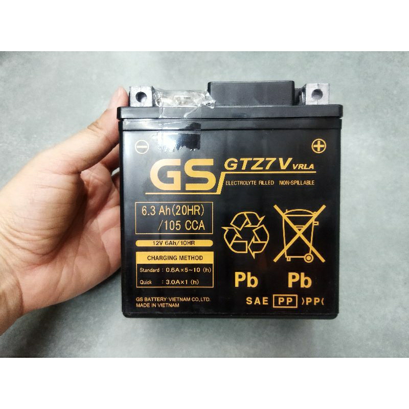 [Hoả tốc] Bình ắc quy xe NVX125/155 GS GTZ7V 12V -6ah chính hãng ...