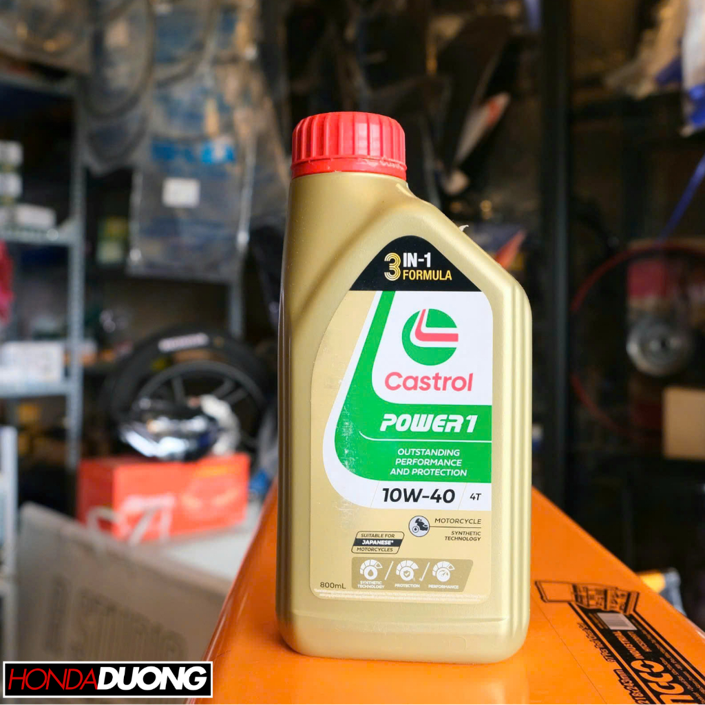 Dầu nhớt Castrol Power1 (Formula) 10W40 4T MA 800ml | Shopee Việt Nam