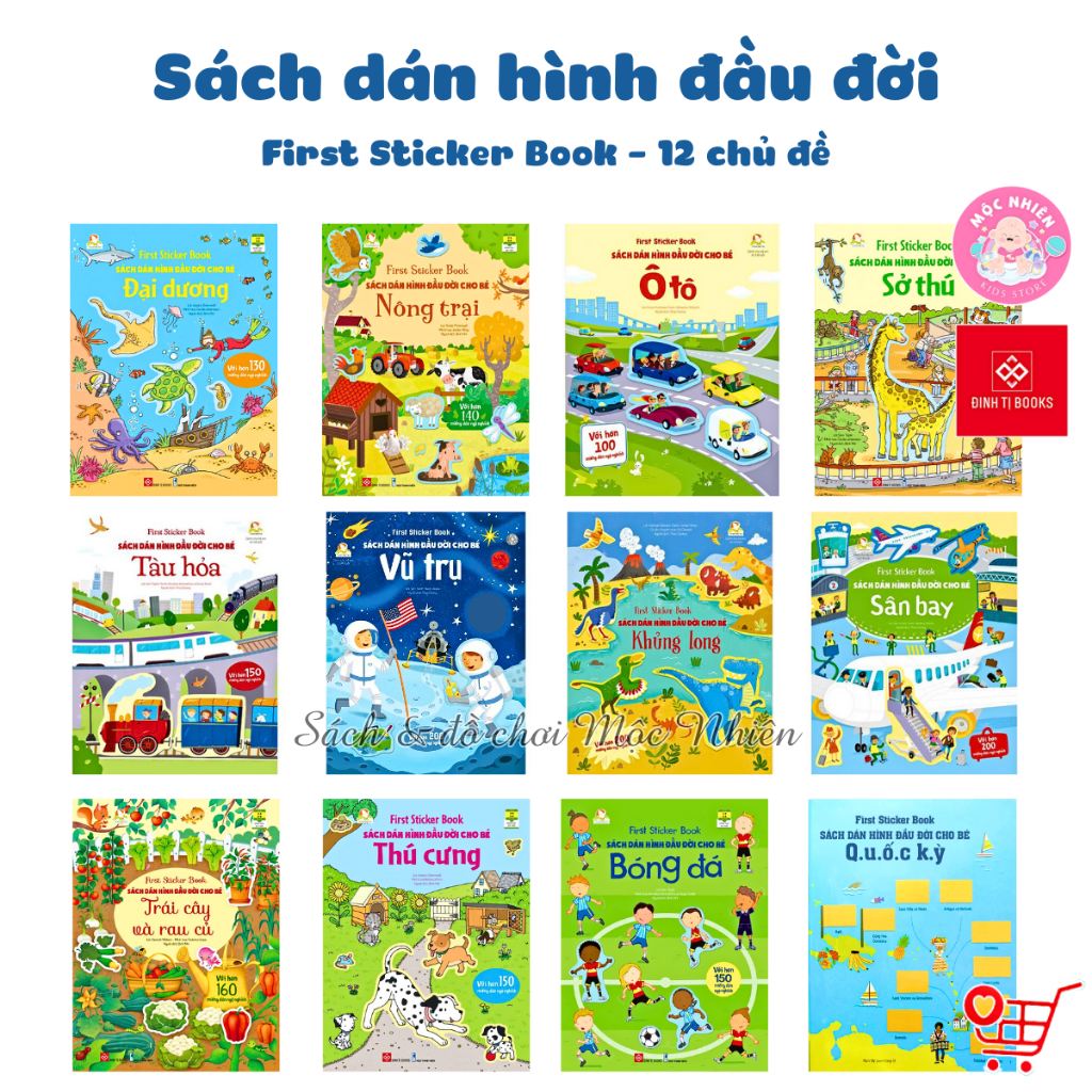 Sách - First Sticker Book - Sách dán hình đầu đời cho bé (Nhiều chủ đề ...