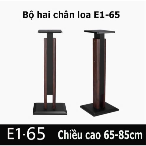 Bộ 2 chân loa gỗ E1-65 giảm rung, điều chỉnh độ cao từ 65-85cm, mặt 19 ...