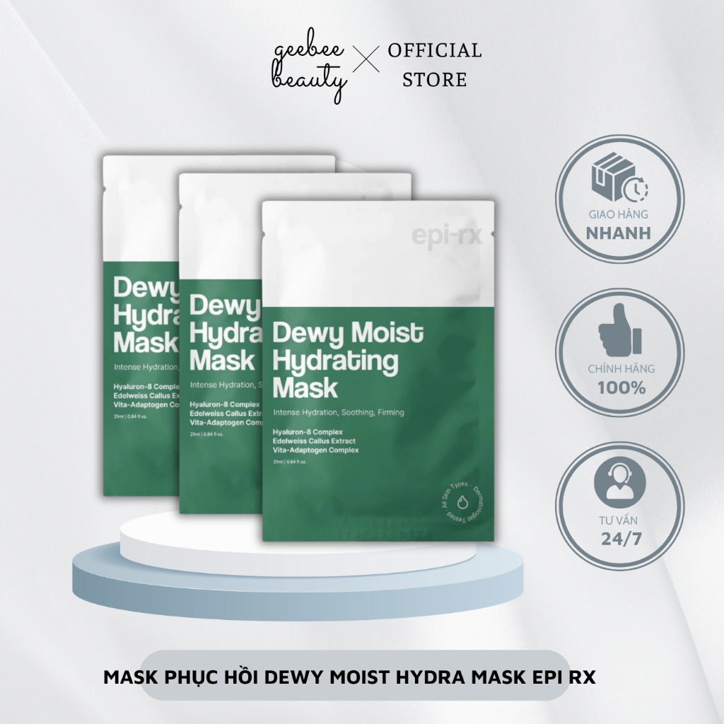 Mặt Nạ Phục Hồi, Cấp Ẩm Sâu EPI-RX Dewy Moist Hydrating Mask | Shopee ...
