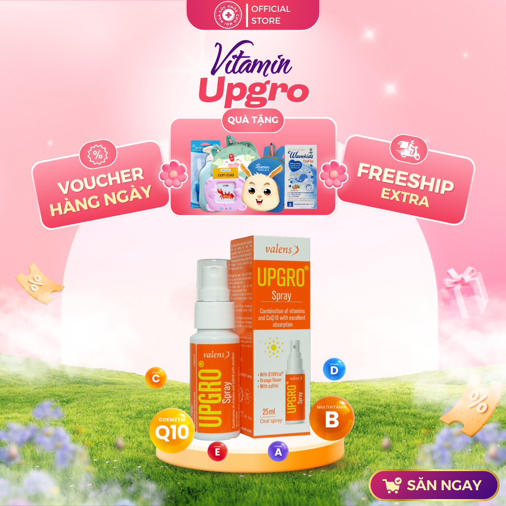 Dung dịch xịt Upgro Spray giúp bổ sung vitamin tổng hợp dạng xịt cho bé chai 25ml | Shopee Việt Nam