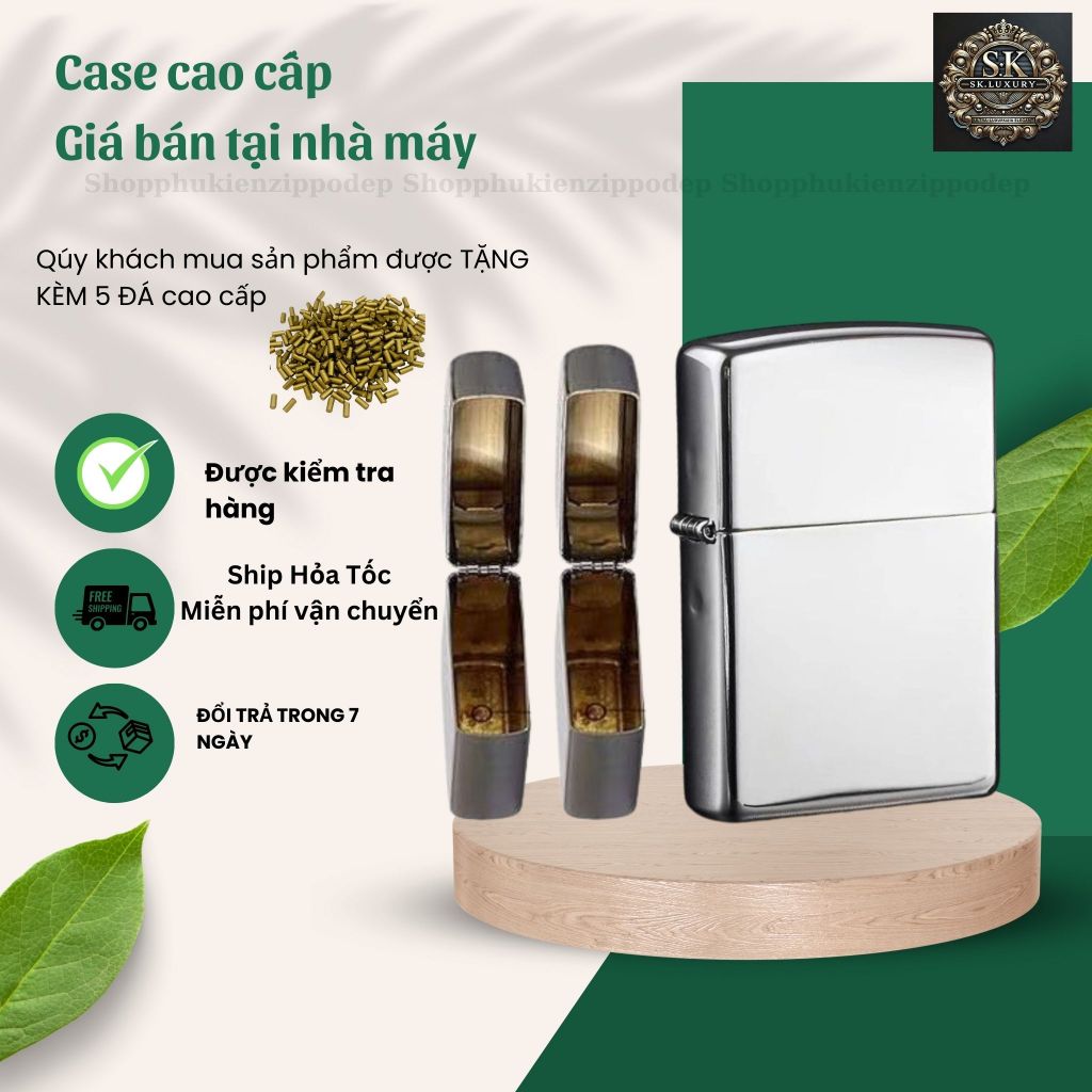 Case Zippo độc lạ, BẠC BÓNG CỰC ĐẸP , tặng 5 đá zippo (YBB) | Shopee Việt Nam