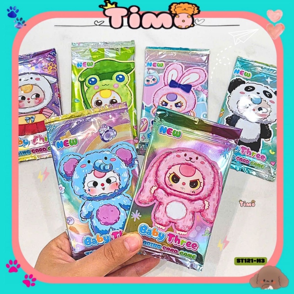 Card Baby Three Lomo Bo Góc Túi Mù Ảnh Gói 8 Tấm Timo ST121 | Shopee ...