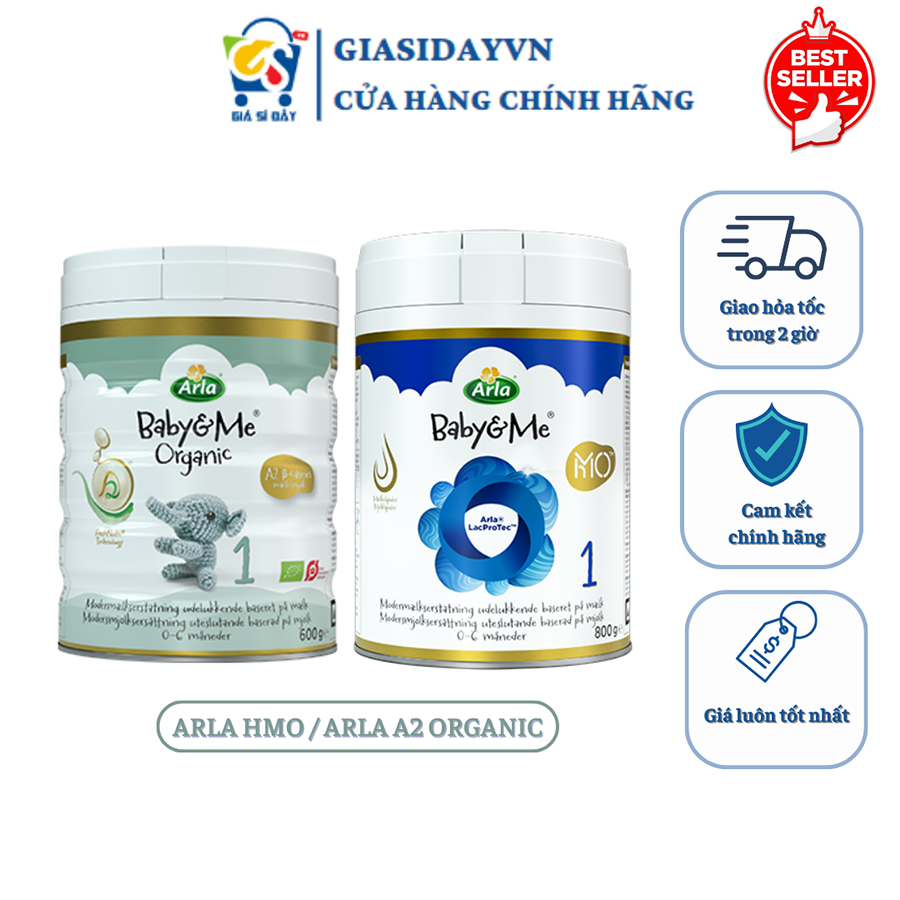[Date 2026] Sữa Arla Baby&Me HMO / A2 Organic 600g, 800g - Sữa Bột Công Thức | Shopee Việt Nam