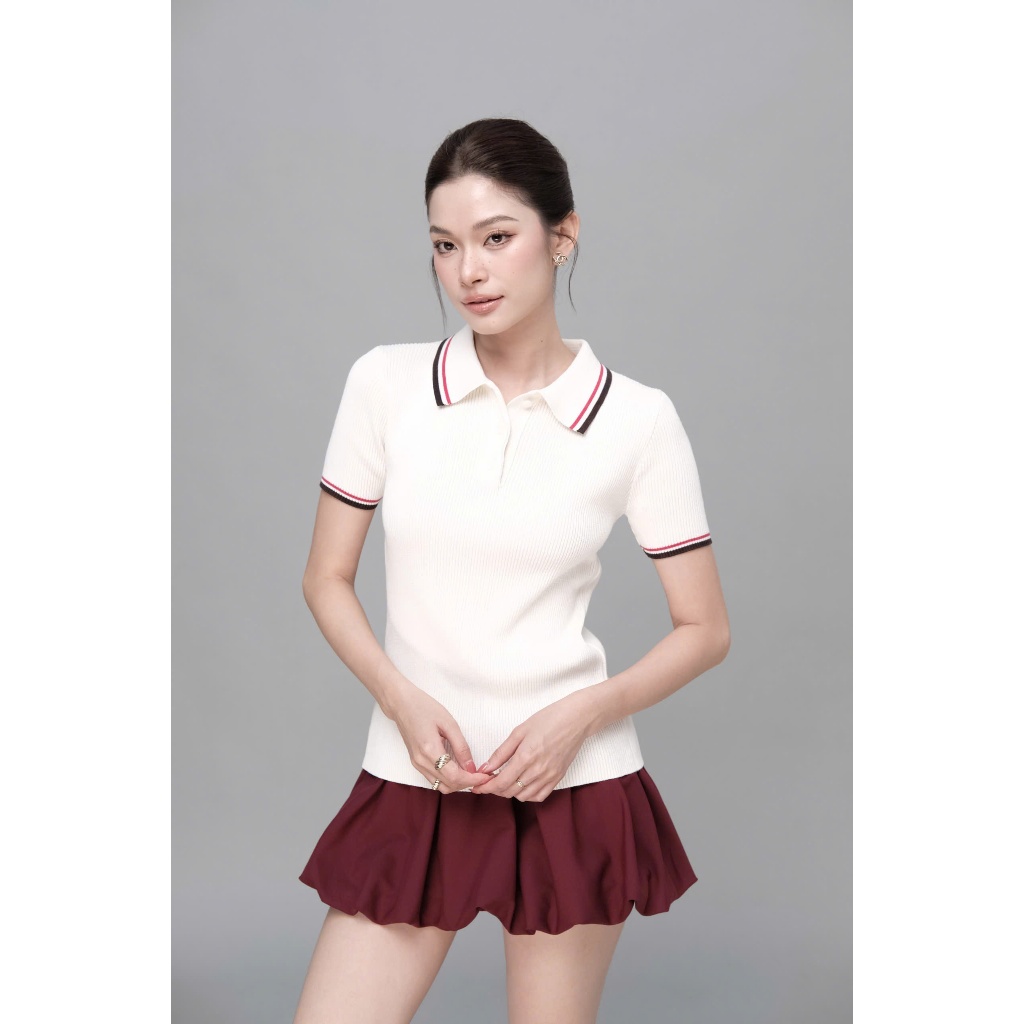 RUBIES Áo Dệt Kim Nữ Rachel Polo | Shopee Việt Nam