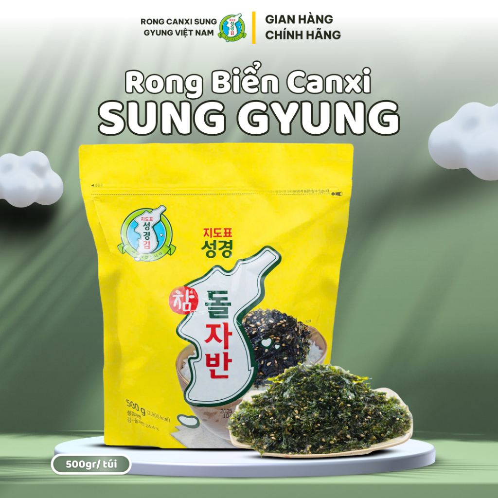 Gói Rong Biển Canxi Sung Gyung Hàn Quốc, Vụn Rong Biển Canxi Ăn Kèm Cơm ...