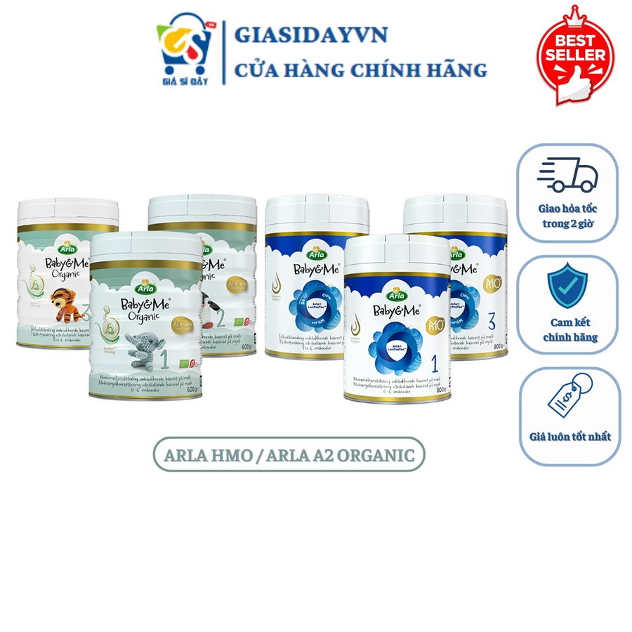 [HSD 2026] Sữa Arla Baby&Me HMO / A2 Organic 600g, 800g - Sữa Bột Công Thức | Shopee Việt Nam