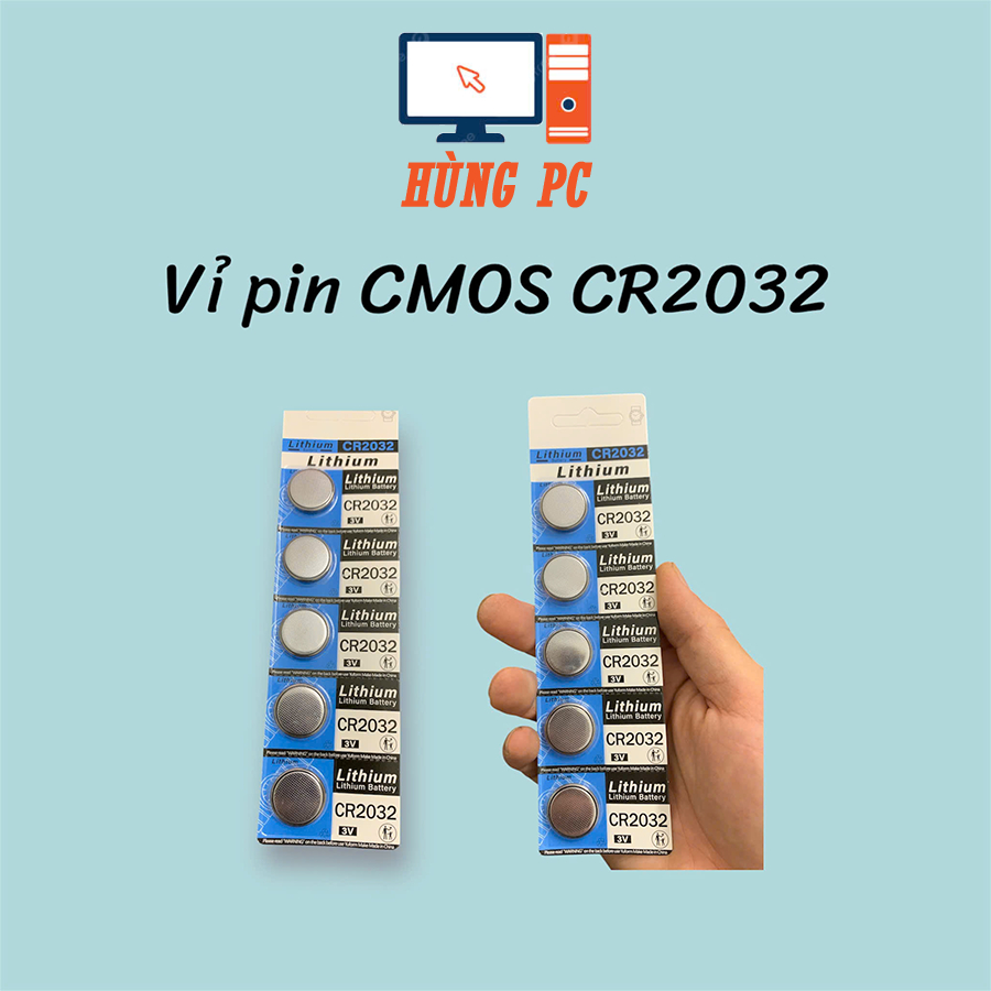 Pin Cr2032 Pin Cmos vỉ 5 viên Pin Cmos lithium CR 2032 | Shopee Việt Nam