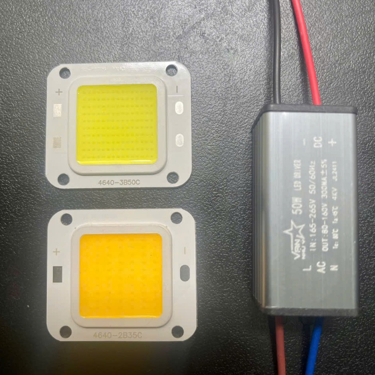 Chip led COB 50w điện áp 150V, đèn pha led và đèn đường chiếc lá, nguồn ...