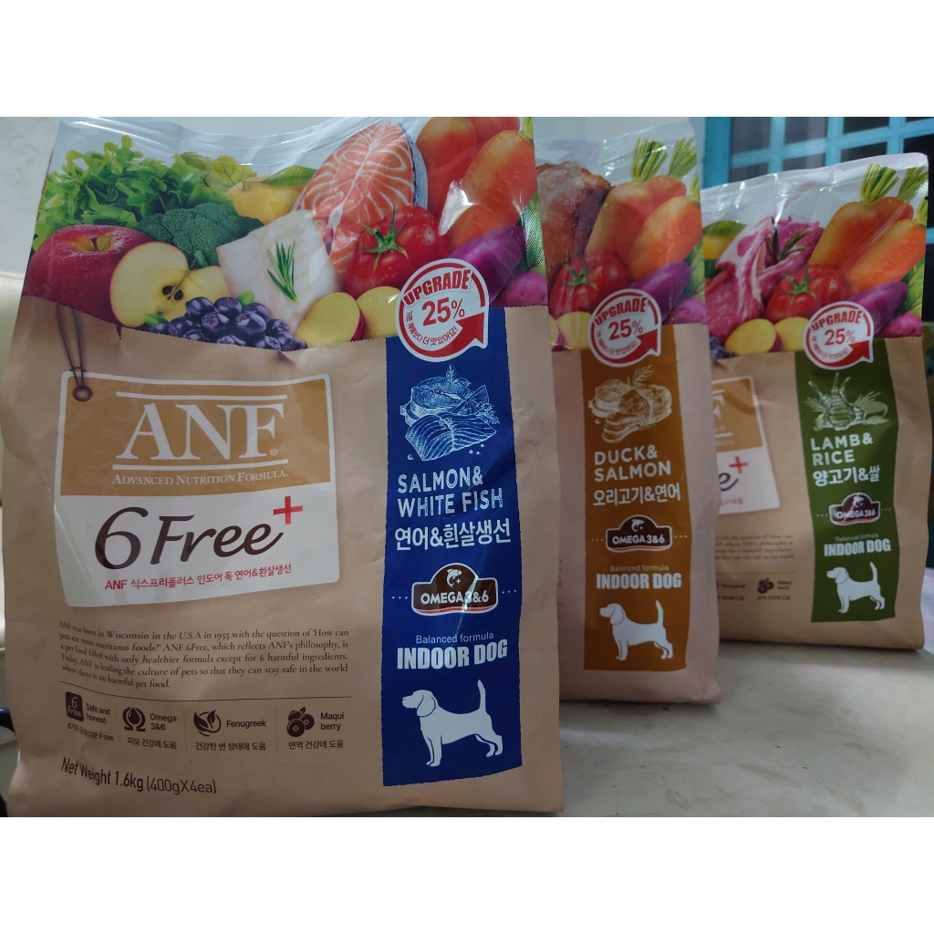 [Hoả Tốc] ANF 6Free+ Phiên bản nâng cấp - Thức ăn hạt cho chó hữu cơ cao cấp Organic nhập khẩu ...