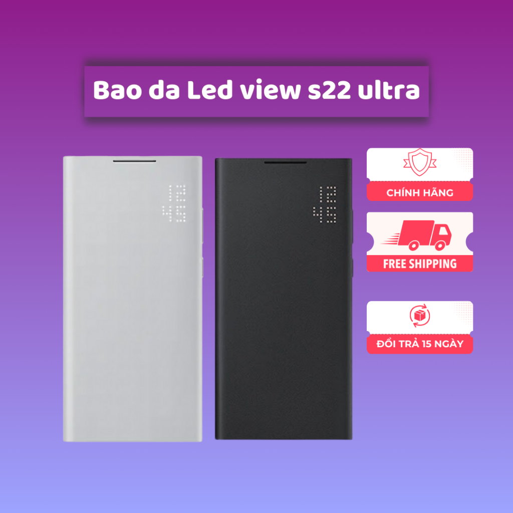 Bao Da Galaxy S22 Ultra Smart Led View | Chính Hãng Samsung | Shopee ...