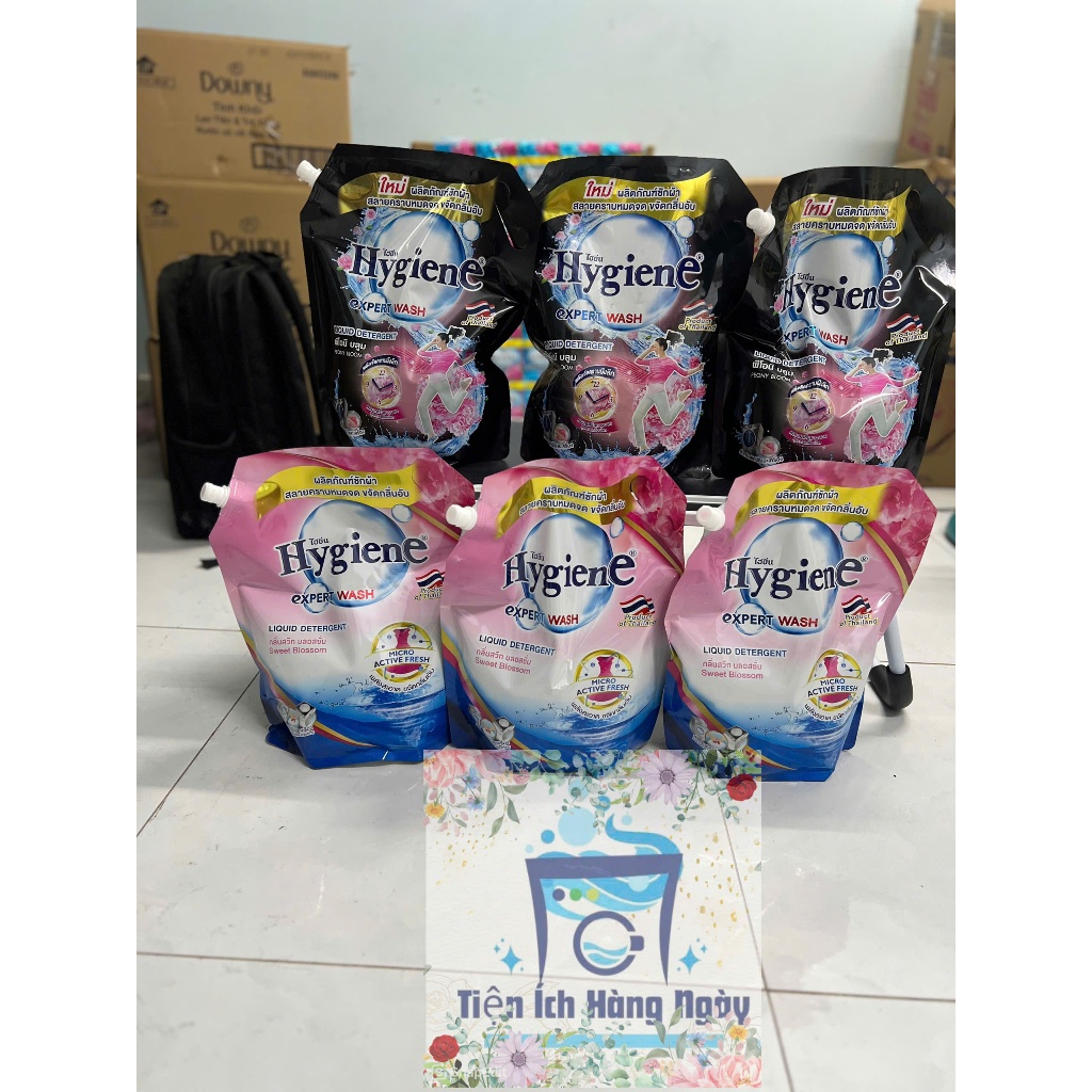 Combo4 (2 màu) Nước Giặt Xả 2in1 Hygiene Nhập Khẩu Thái Lan 1800ml Sạch Vết Bẩn, Lưu Hương Thơm ...