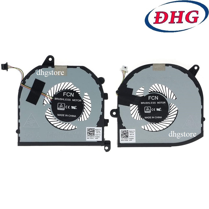 Fan quạt tản nhiệt CPU-GPU laptop Dell XPS 15 9570 7590, Precision 5530 ...
