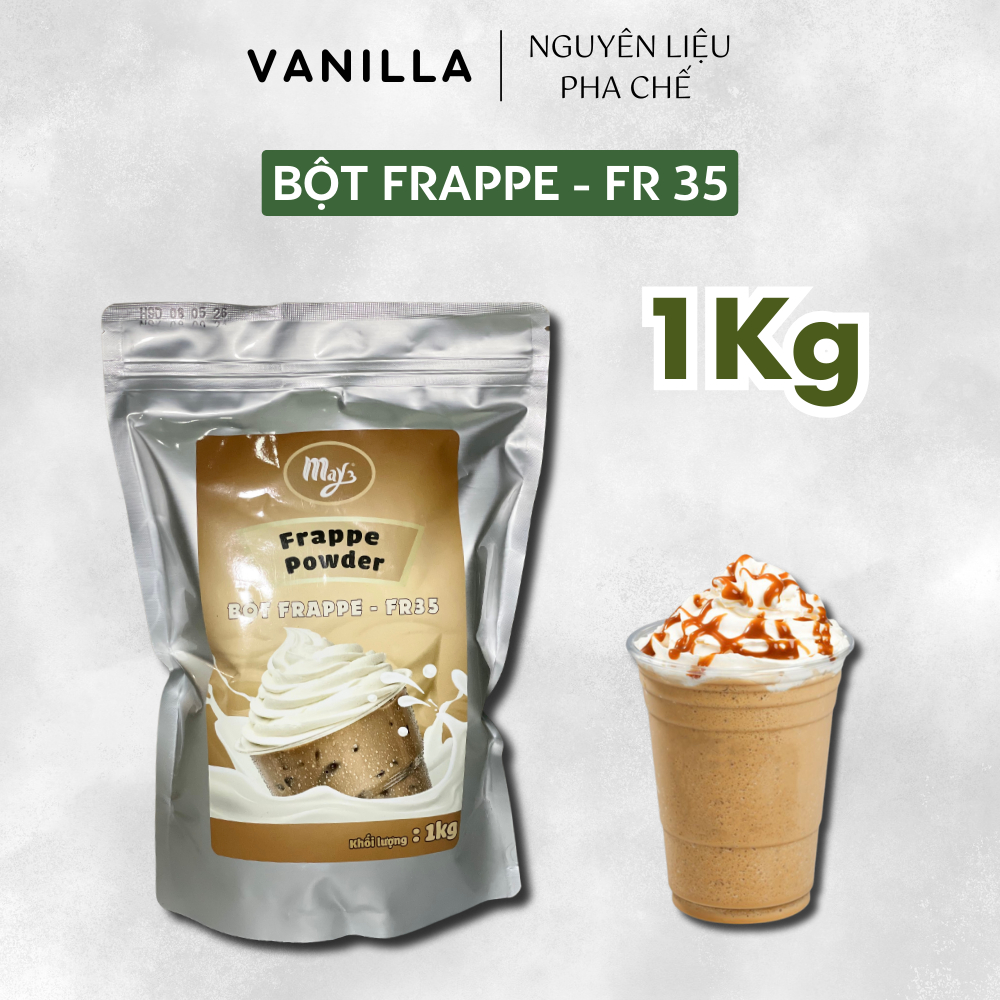 Bột Đá Xay Frappe FR35 May 1kg (Bột Frappe, Bột mix chống tách lớp ...