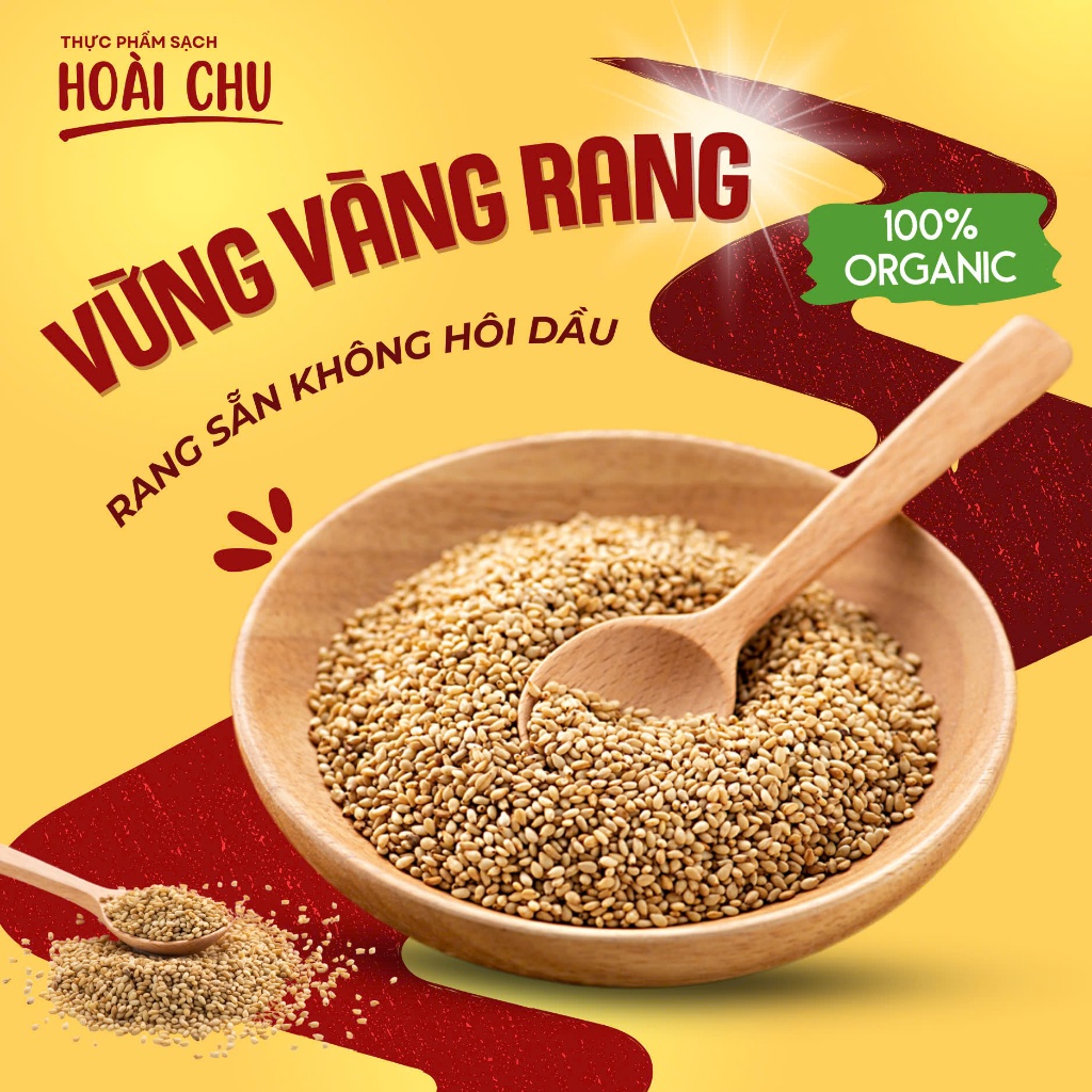 Mè vàng, Vừng vàng rang Hoài Chu rang sẵn chuẩn sạch ăn trực tiếp thơm ...