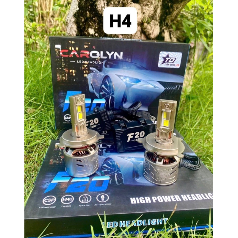 led ô tô F20 công suất 120w/bóng sáng trắng hàng chính hãng (Bảo hành 2 ...