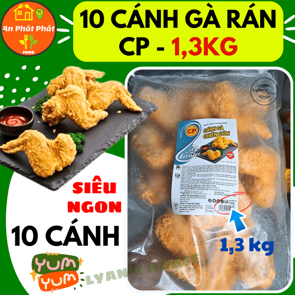 Cánh Gà Rán KFC CP 1.3KG Loại 1 | Shopee Việt Nam