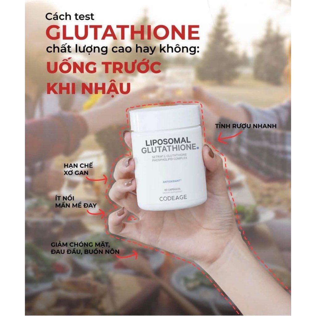 [CHÍNH HÃNG] Viên Uống Hỗ Trợ Trắng Da Code Age Liposomal Glutathione ...