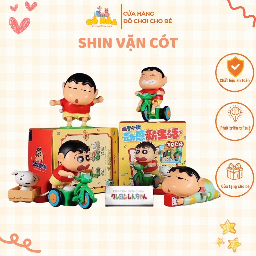 Mô Hình Shin Chan Cậu Bé Bút Chì, Hộp Mù hộp gói quà Crayon Shin-chan ...