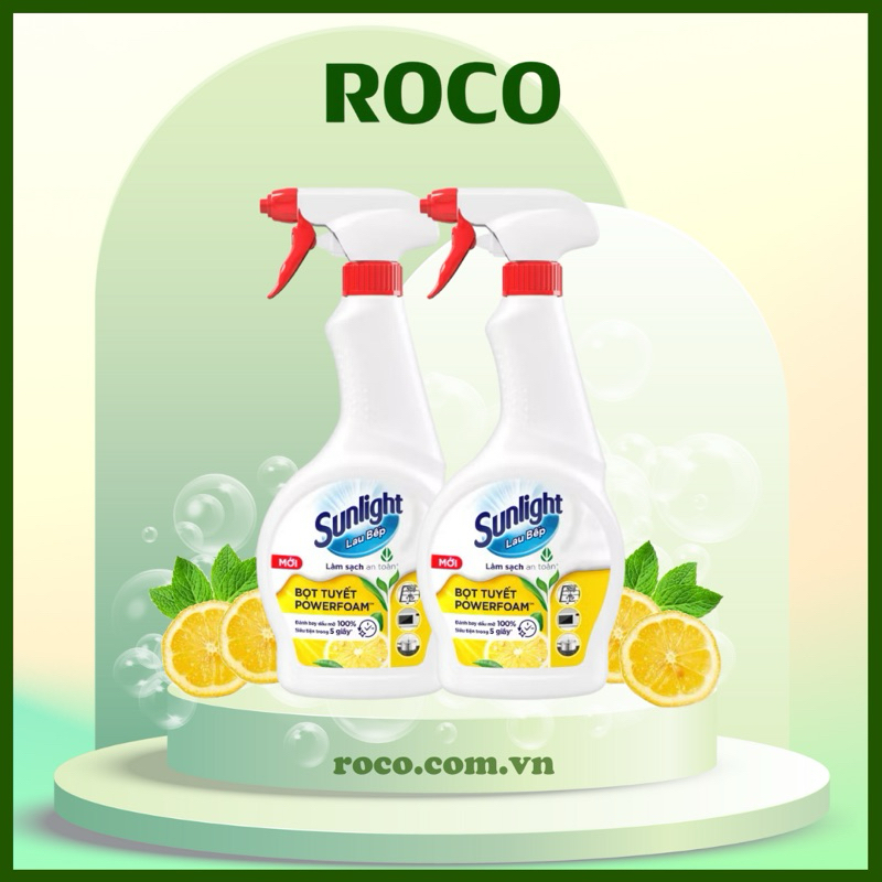 Bọt tuyết lau bếp Sunlight POWERFOAM - Đánh bay dầu mỡ 100%, siêu tiện ...