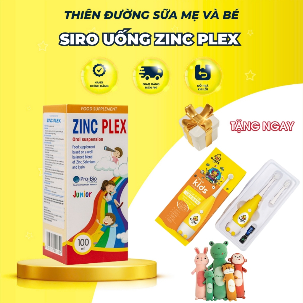 Siro Uống ZinC Plex Hỗ Trợ Bổ Sung Kẽm, Tăng Đề Kháng, Giúp Bé Ăn Ngon ...