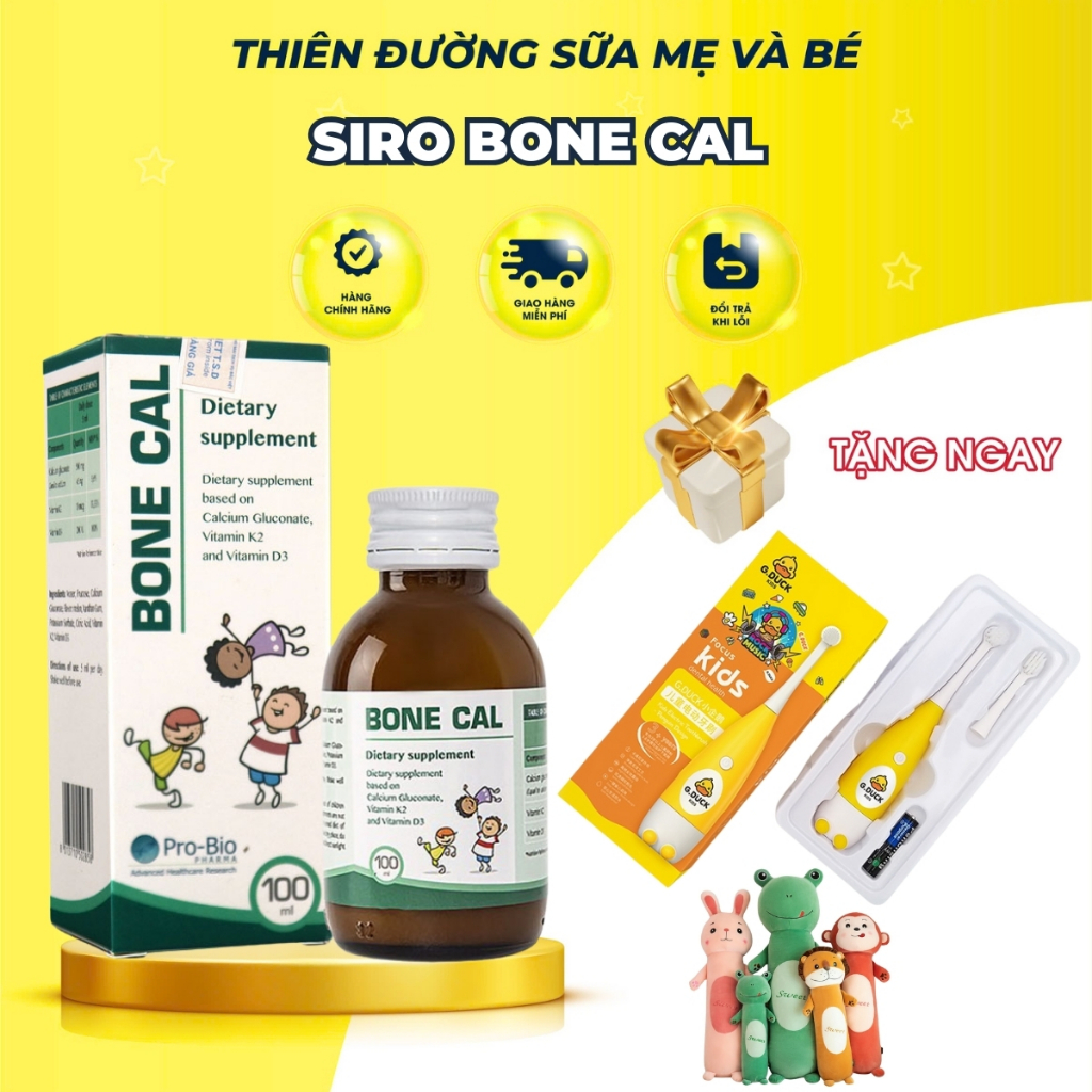 Siro Bone Cal Canxi Hữu Cơ Giúp Tăng Cường Hấp Thụ Canxi Xương, Răng ...