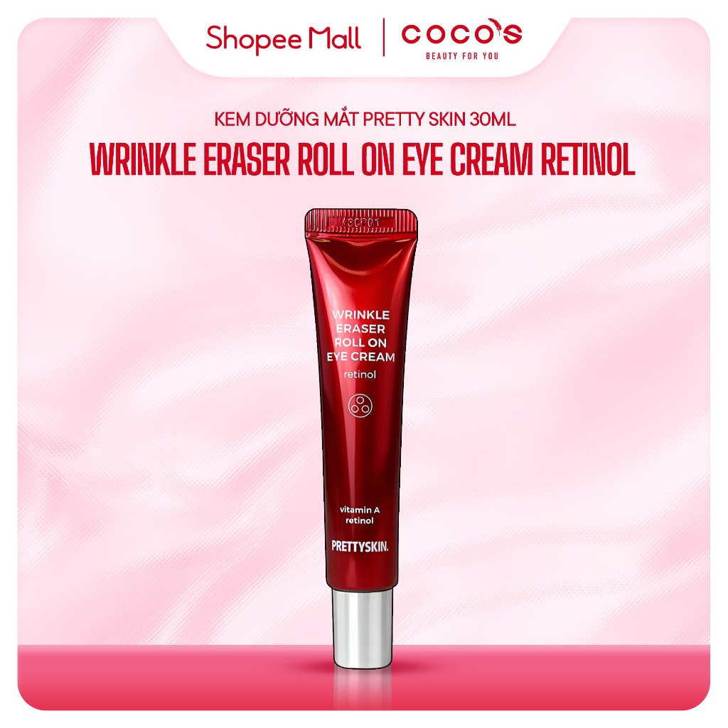 Kem dưỡng mắt Pretty Skin Wrinkle Eraser Roll On Eye Cream Retinol 30ml ...