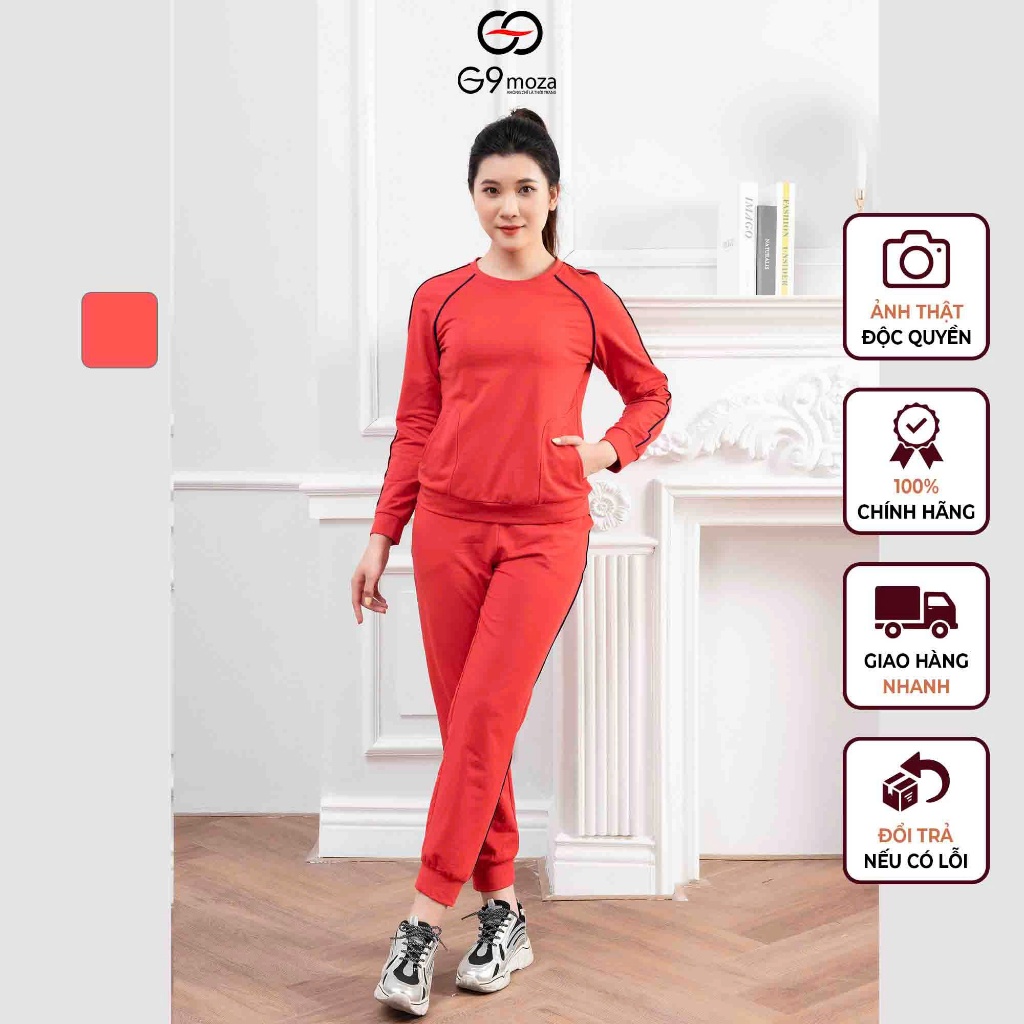 Bộ đồ cotton G9moza 9591-9592 chất nỉ da cá | Shopee Việt Nam