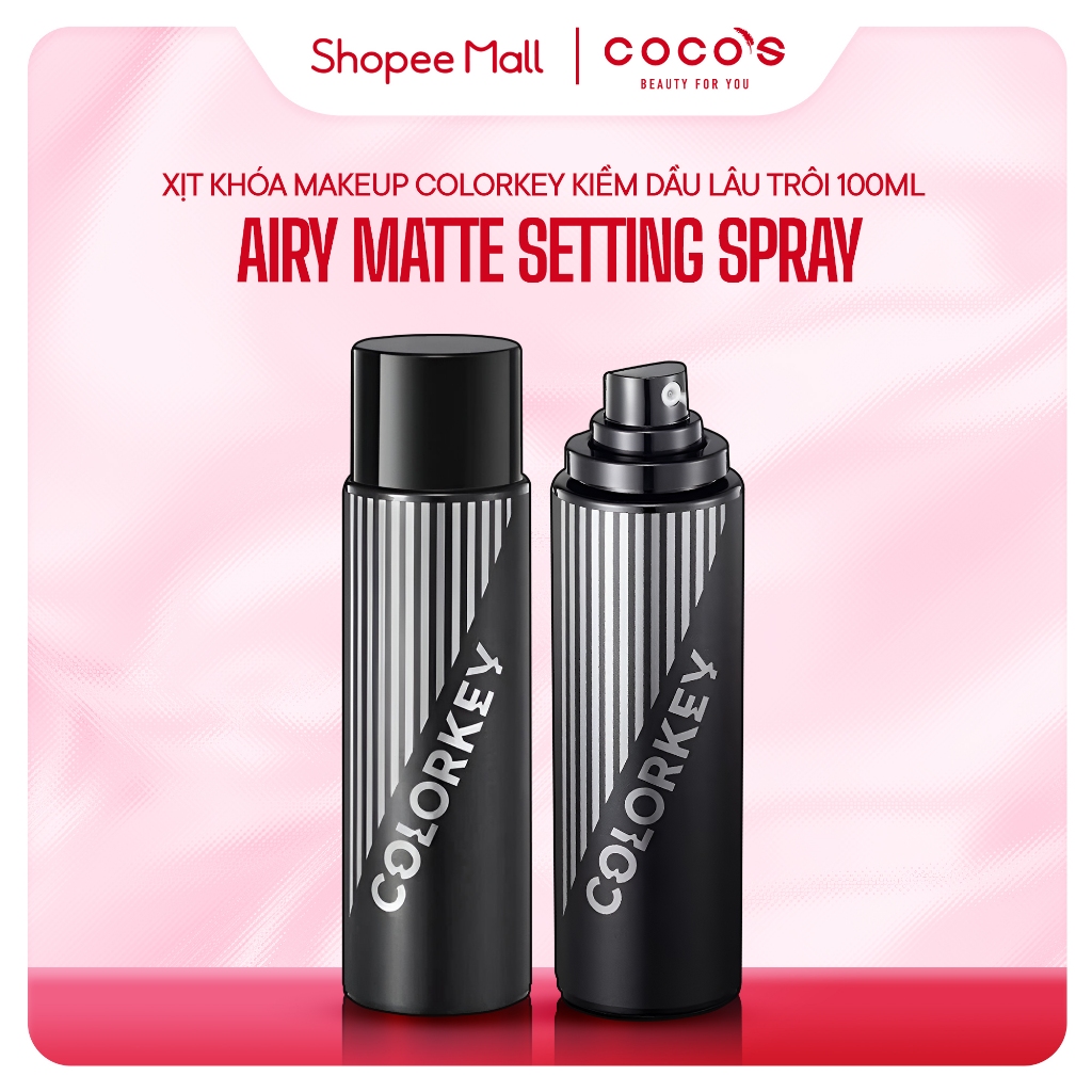 Xịt Cố Định Lớp Trang Điểm Colorkey Airy Matte Setting Spray - Oily ...