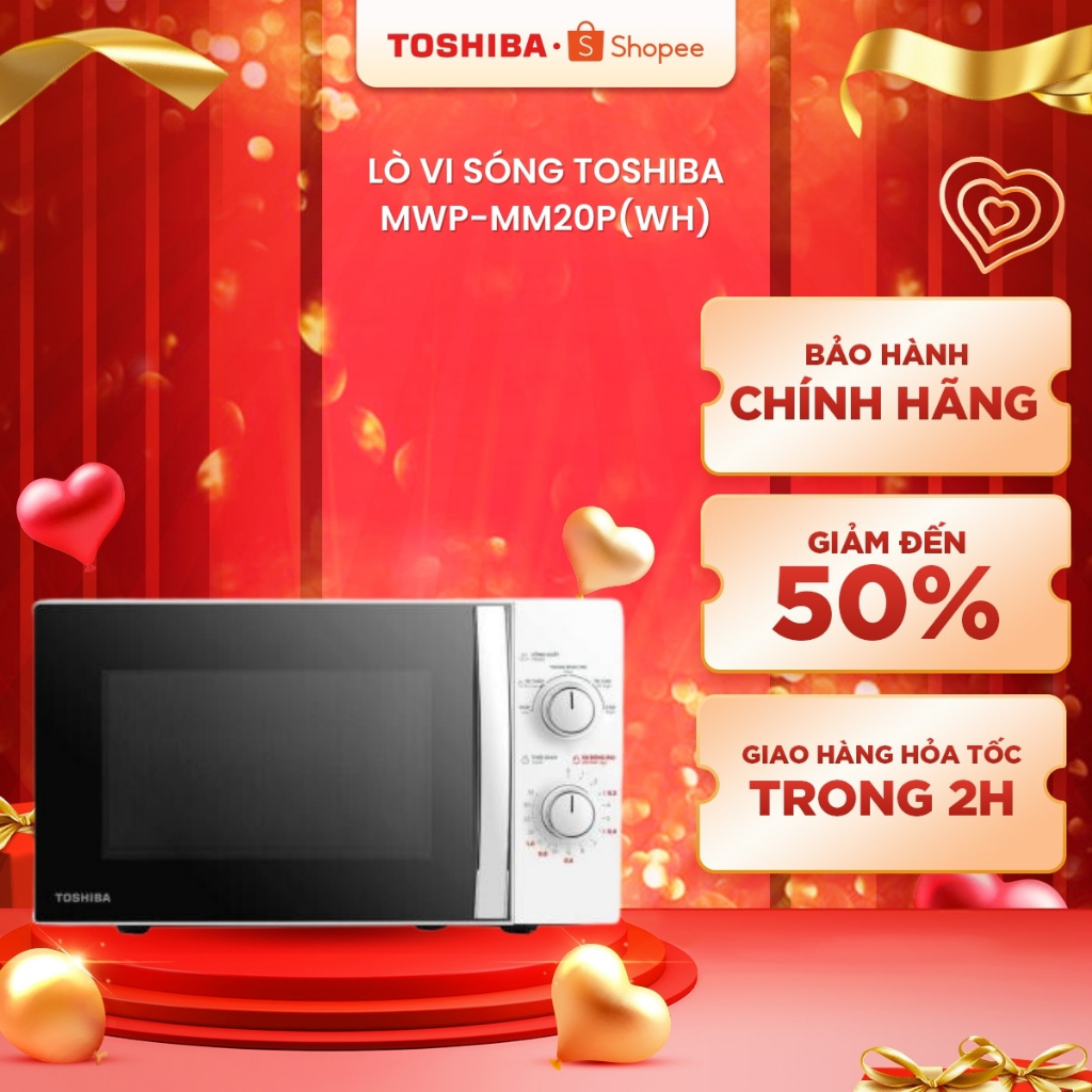 Lò vi sóng Toshiba MWP-MM20P(WH)/ MWP-MM20P(BK)- Hàng chính hãng, bảo ...