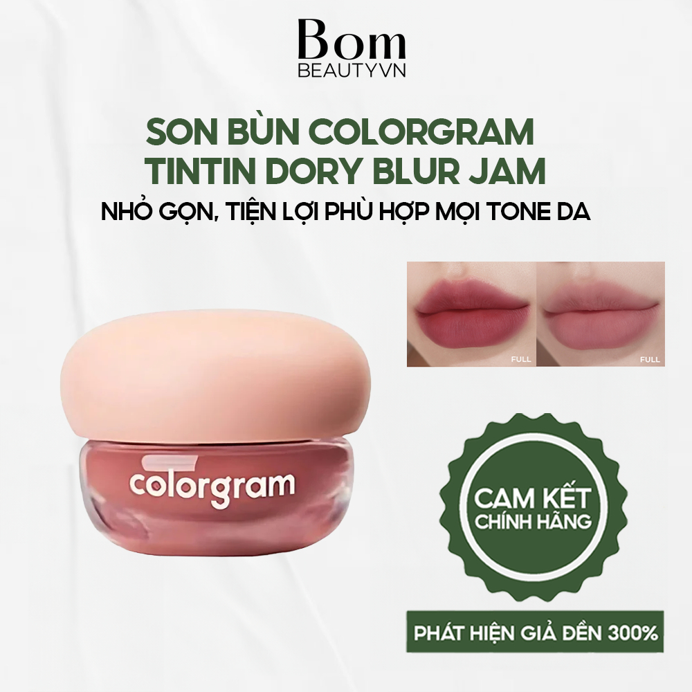 Son bùn Colorgram Tintin Dory Blur Jam 3.5g 02/2027)[ KHÔNG KÈM KEYRING ...