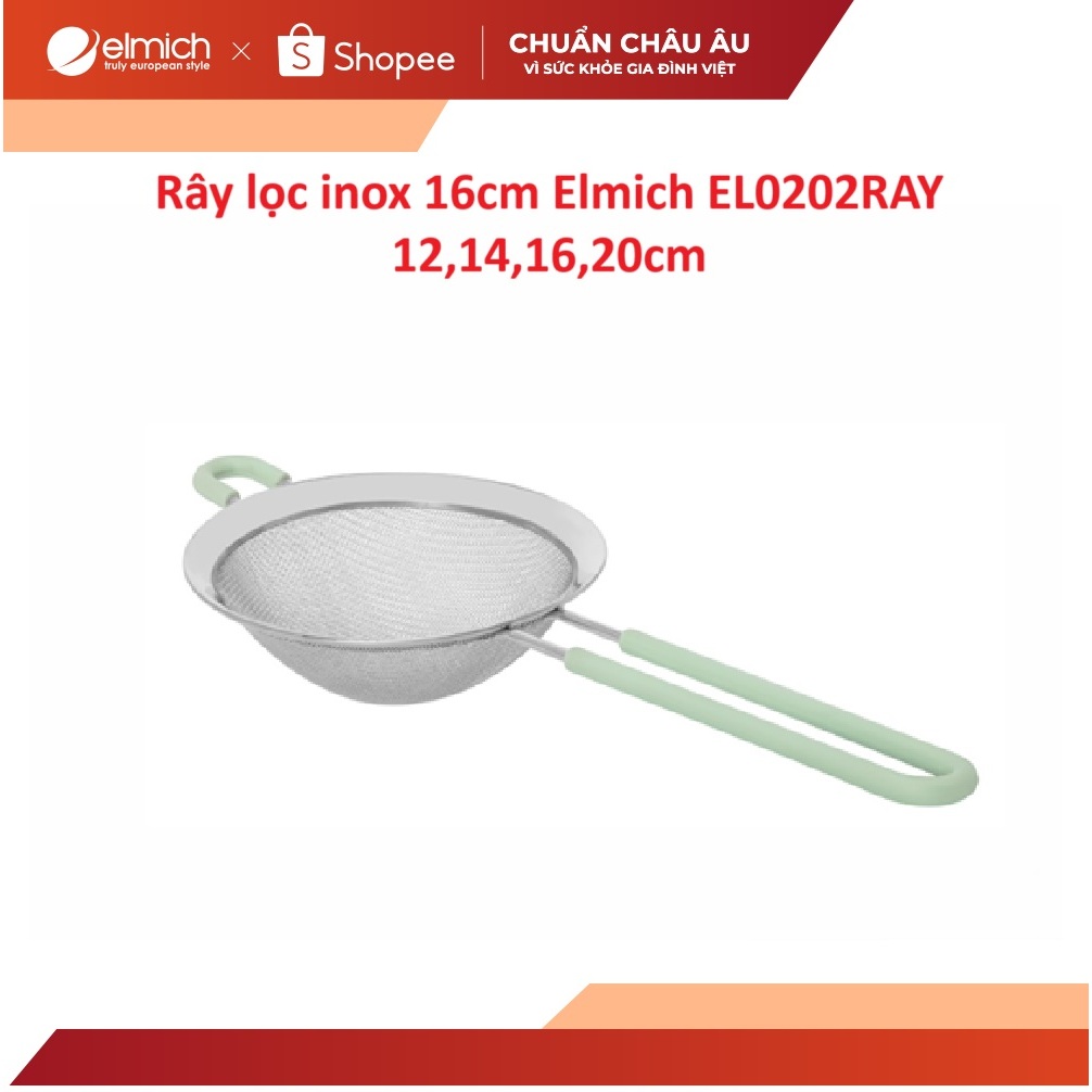 Rây lọc inox 16cm Elmich EL0202RAY 12,14,16,20cm | Shopee Việt Nam