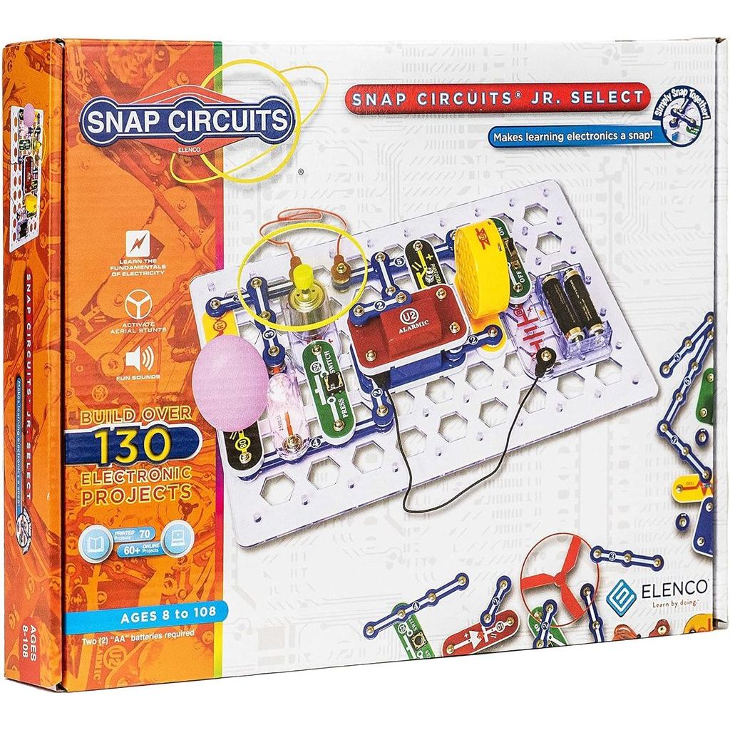 Bộ dụng cụ lắp ráp mạch điện 130 dự án Snap Circuits Jr. Select SC-130 ...