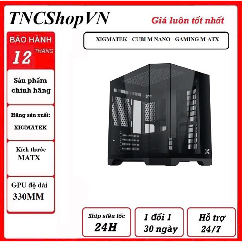 XIGMATEK - CUBI M NANO - GAMING M-ATX (Màu đen) | Shopee Việt Nam