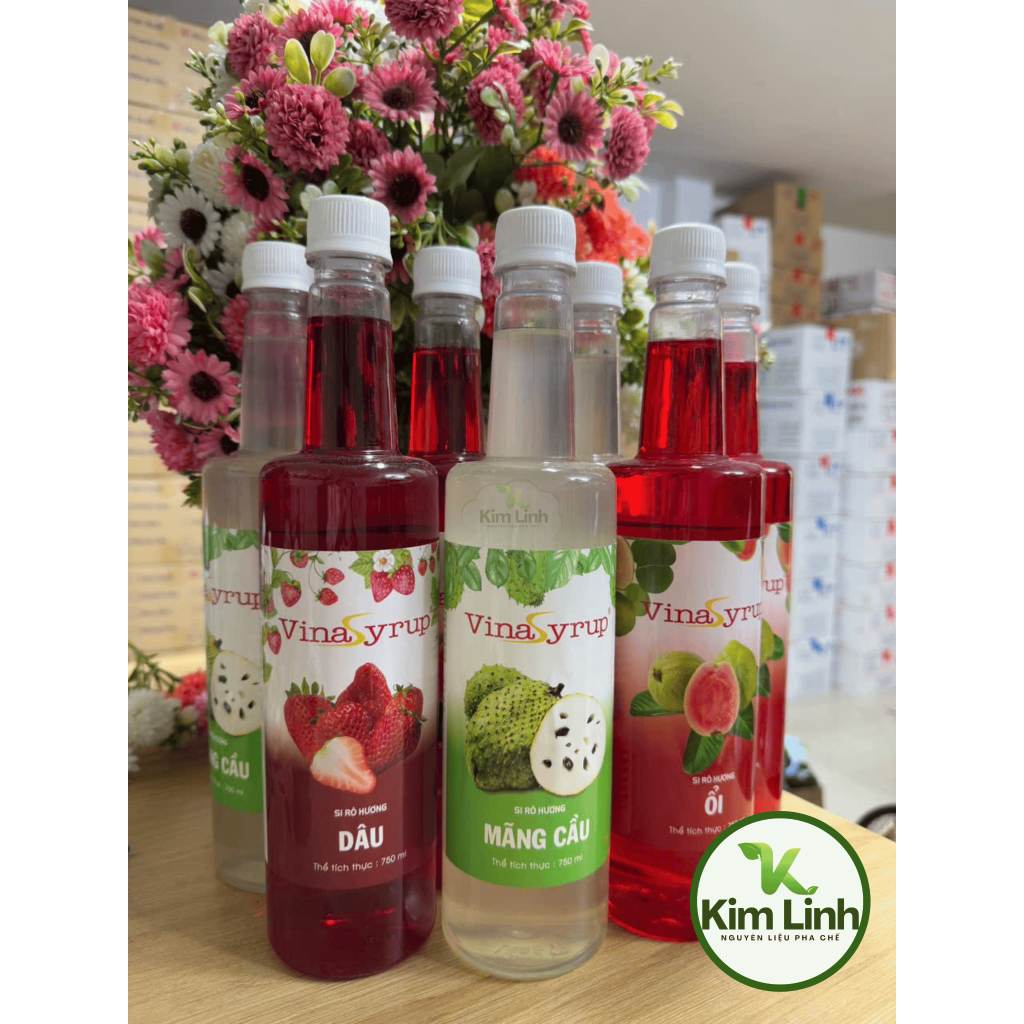 Siro Vina Syrup Chai 750ml - Syrup Làm Trà Trái Cây Đủ Các Mùi Vị | Shopee Việt Nam